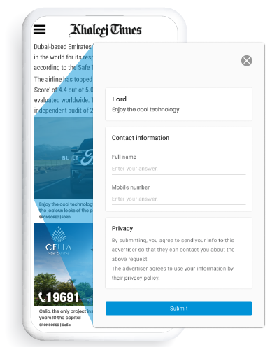 Lead Generation Form -Landing Page - Speakol